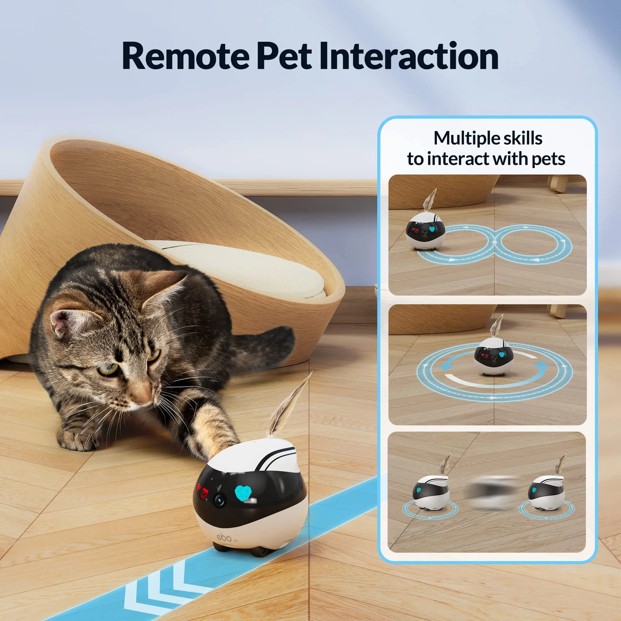 Wholesale EBO Air Pet Robot with Smart Camera & Auto-Charge | AI ...
