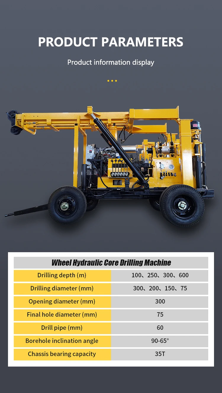Tractor Mounted Water Well Drilling Rigs Hydraulic Diamond Core Drill ...