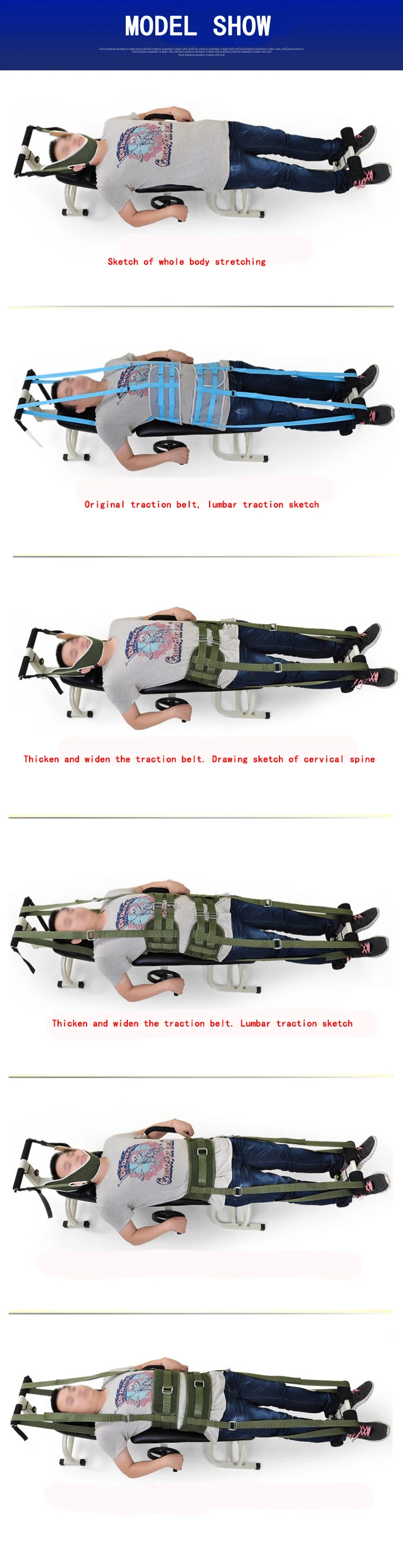 Hot Selling Manual Cervical and Lumbar Traction Bed
