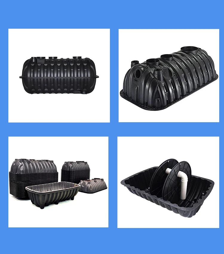 1000L Sewerage Treatment Three Chamber Underground PP Septic Tank for ...