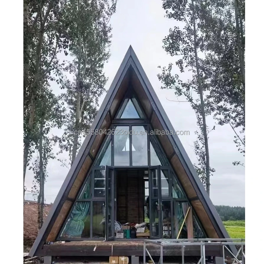Luxury Modern Design Triangular Modular Wooden Prefabricated House ...