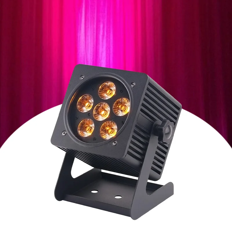 Waterproof Battery Powered Up Light 6*18W DMX 6in1 Wireless DJ Club ...