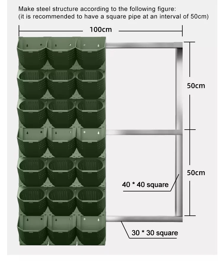 DD867 House Automatic Irrigation System with Wall Flower Pots