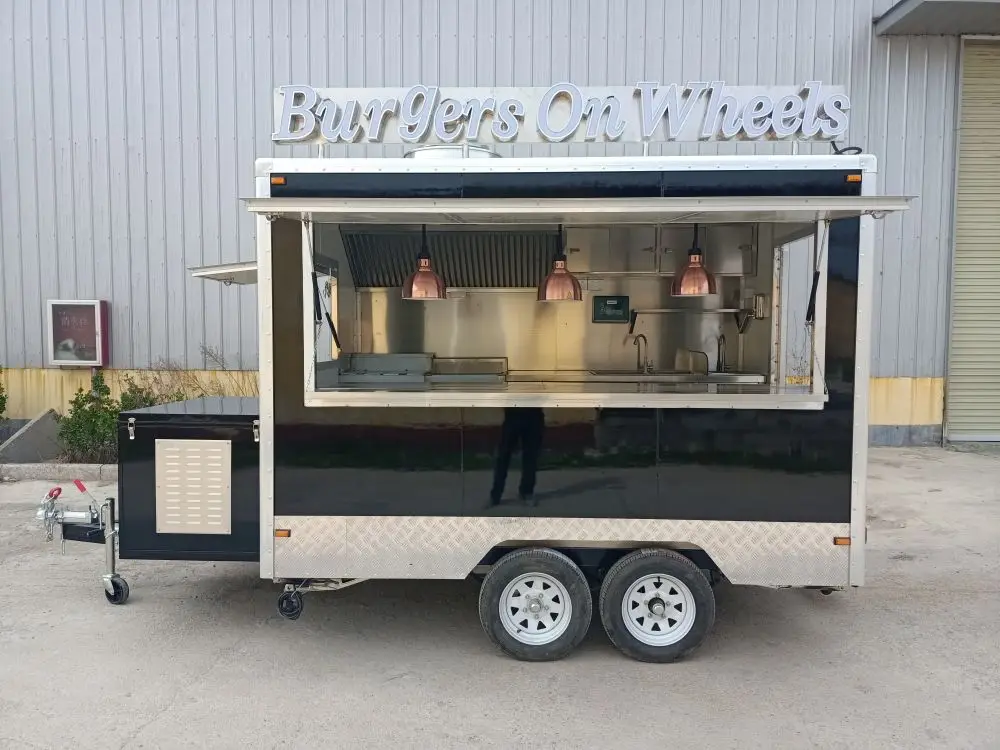 Mobile Fried Crepe Food Trailer - Street Fast Food Carts