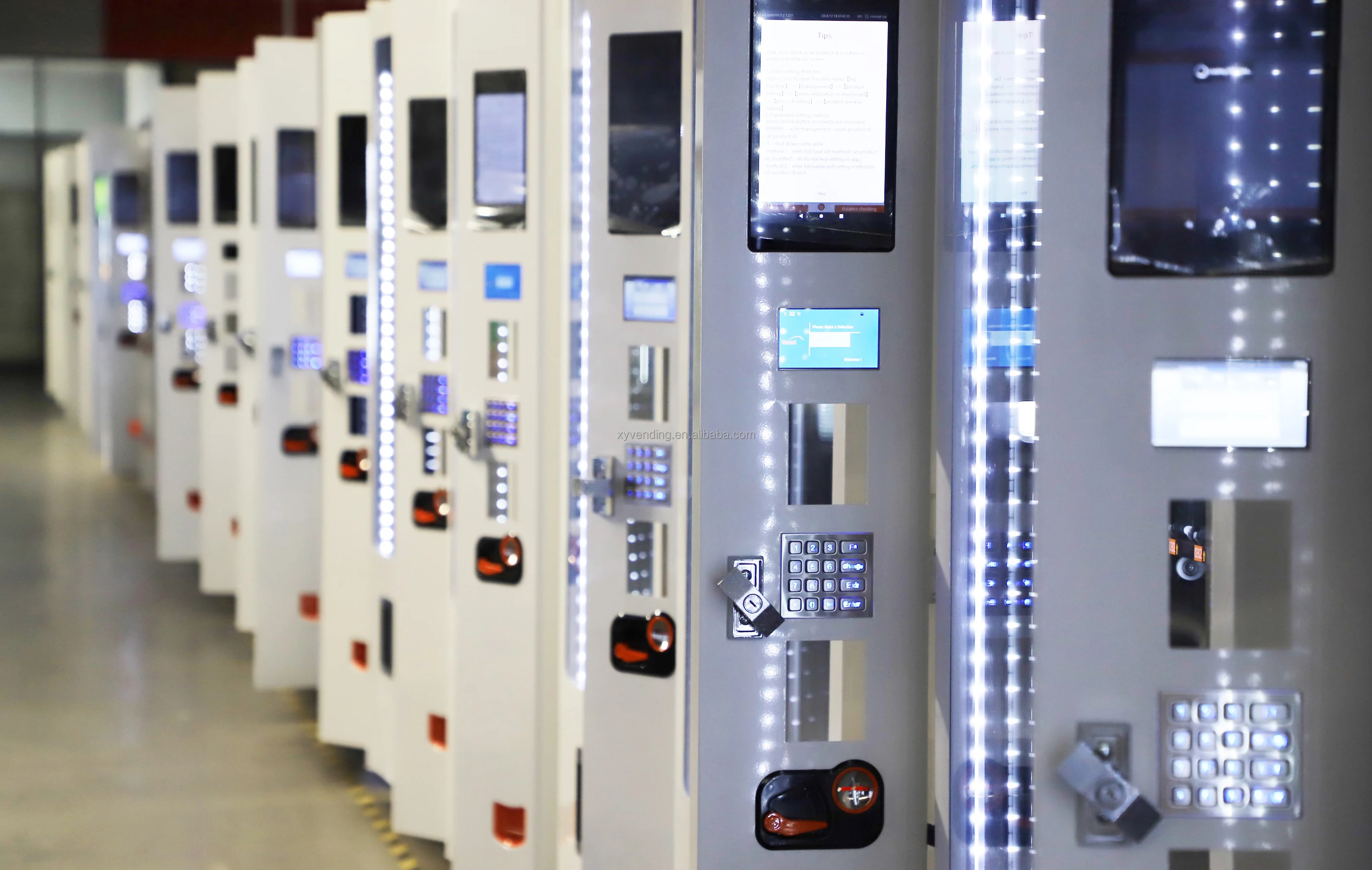 The XY Hot-selling Fresh Food Vending Machine with Lifting System 21.5 ...