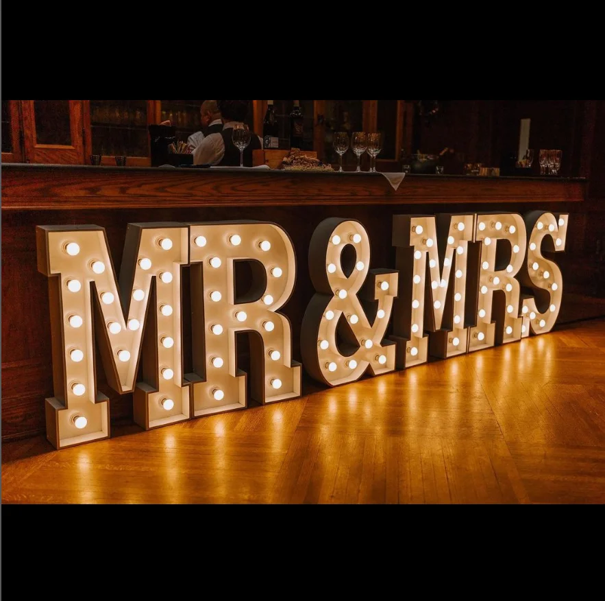 2024 Big Letter RGB Signs Marquee Large Led Numbers Tall 4ft Marquee ...