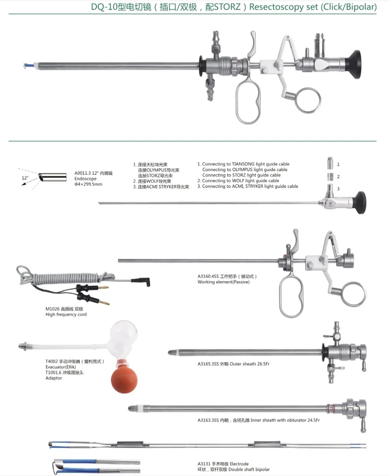 Resectoscopy Set Storz Comptaible/surgical Resectoscopy Set Compatible ...