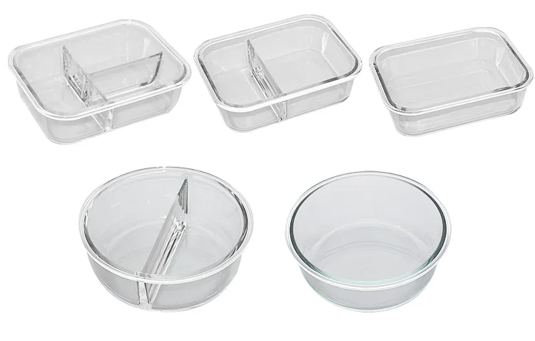 High Borosilicate Glass Storage Containers Freezer Safe Food Storage ...