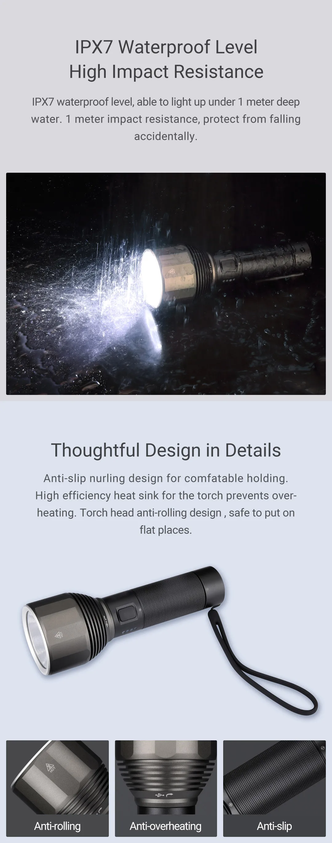 Torch Flash Light Nextorch E30 - 2000 Lumen Camping Light