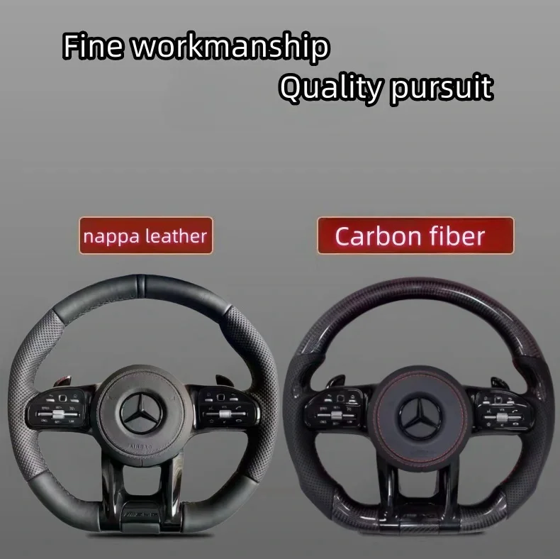 W203w204w205w213w221w250d350leathersteering Wheel For Mercedes-benz ...