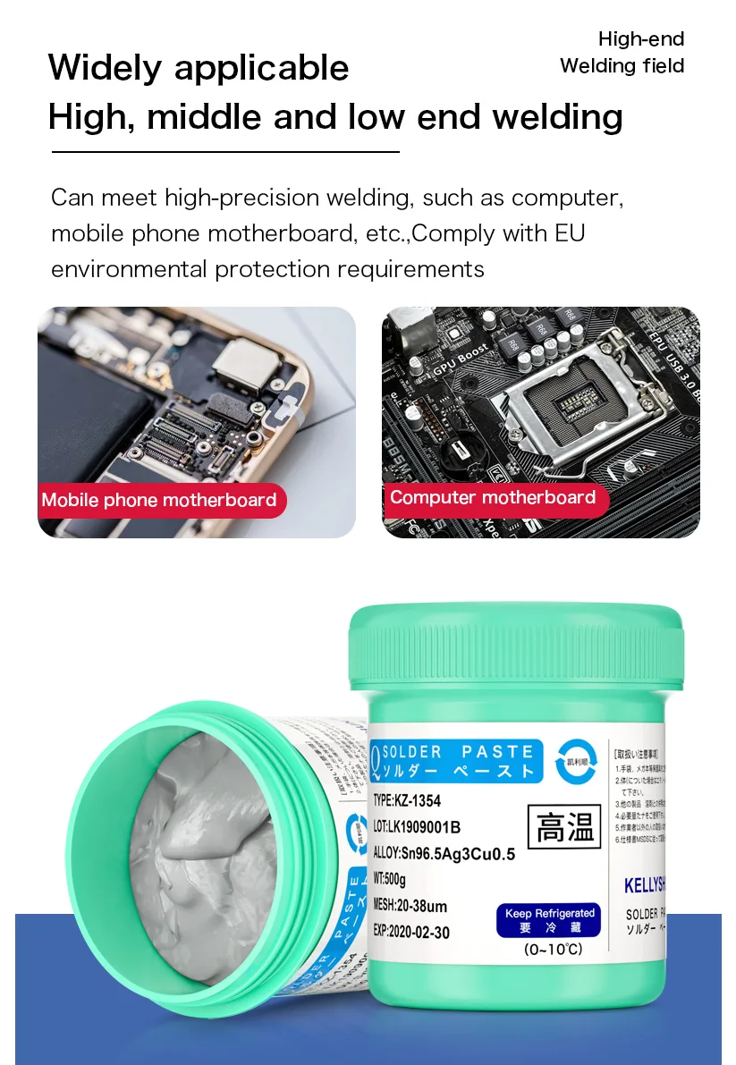 High-temperature Silver Solder Flux Paste - Sn96.5ag3cu0.5