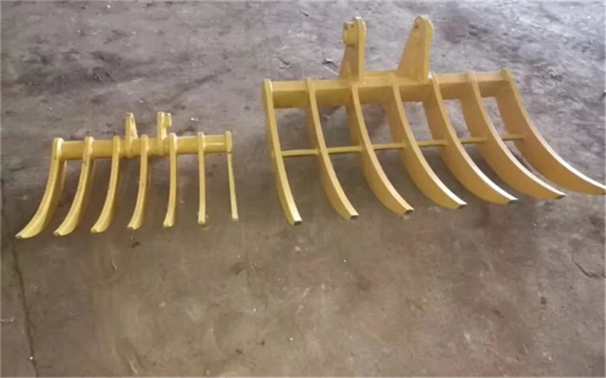 Oem Services Provided Excavator Rake Bucket For Sort Out Debris - Buy ...