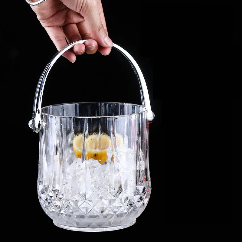 Acrylic Transparent Plastic Ice Buckets Bar Tools Beer Champagne Wine ...