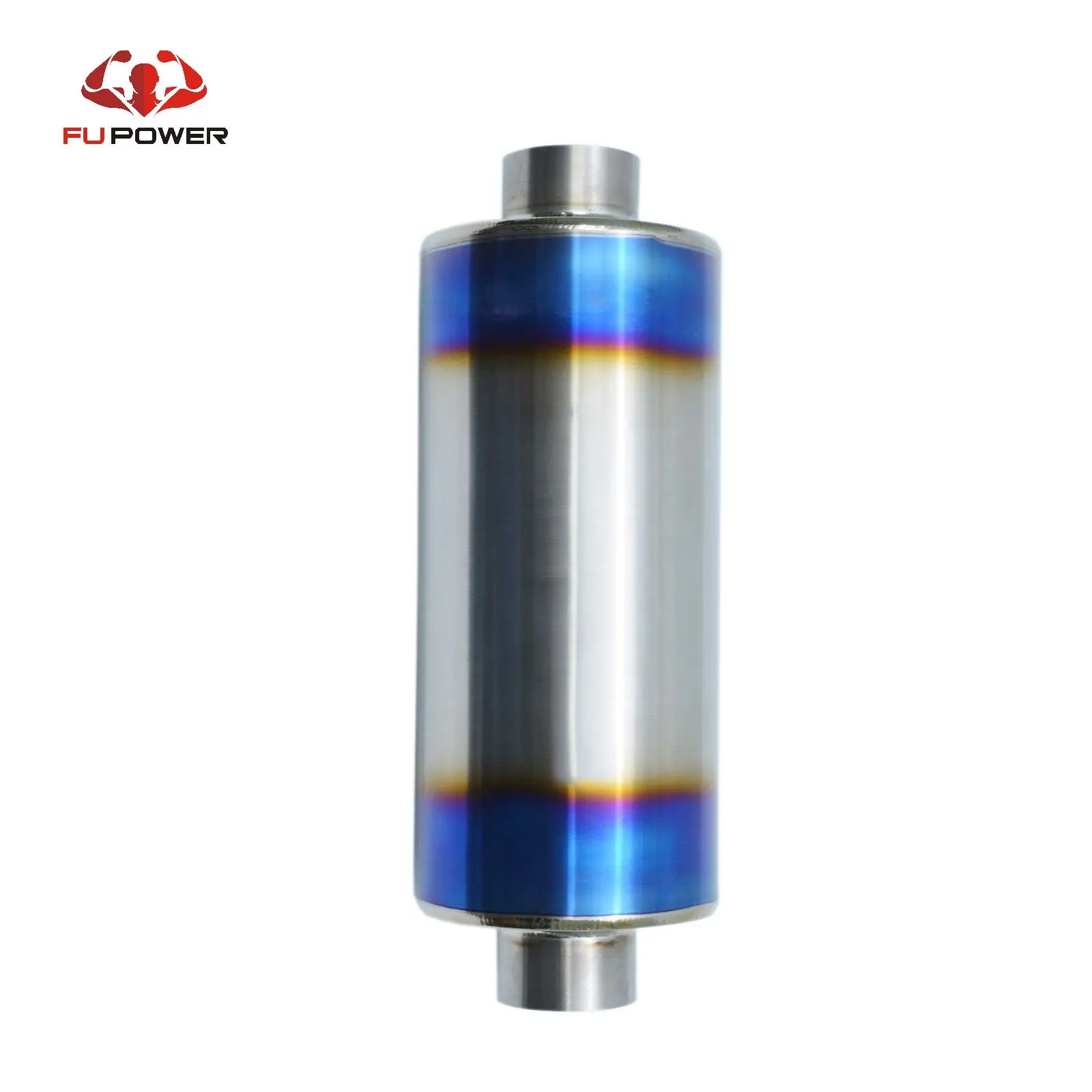 Titanium Universal Resonator / Muffler 4 Inch Inlet 4 Inch Outlet - Buy ...