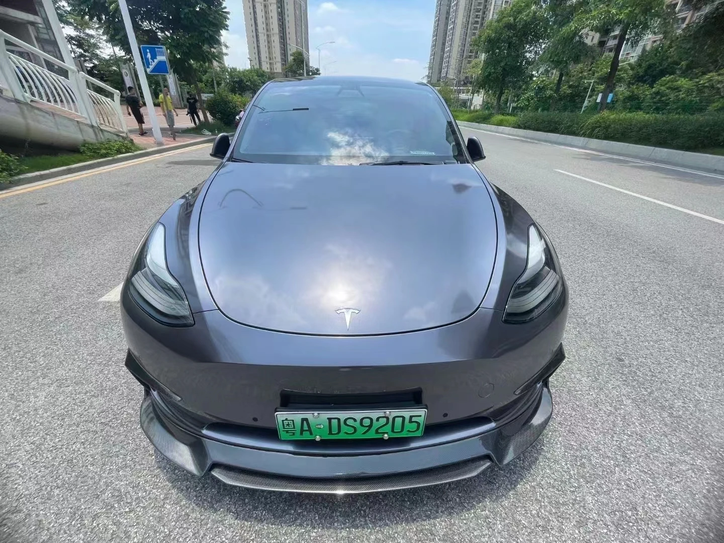 New Design Carbon Fiber Front Lip Side Skirts Rear Diffuser Spoiler ...