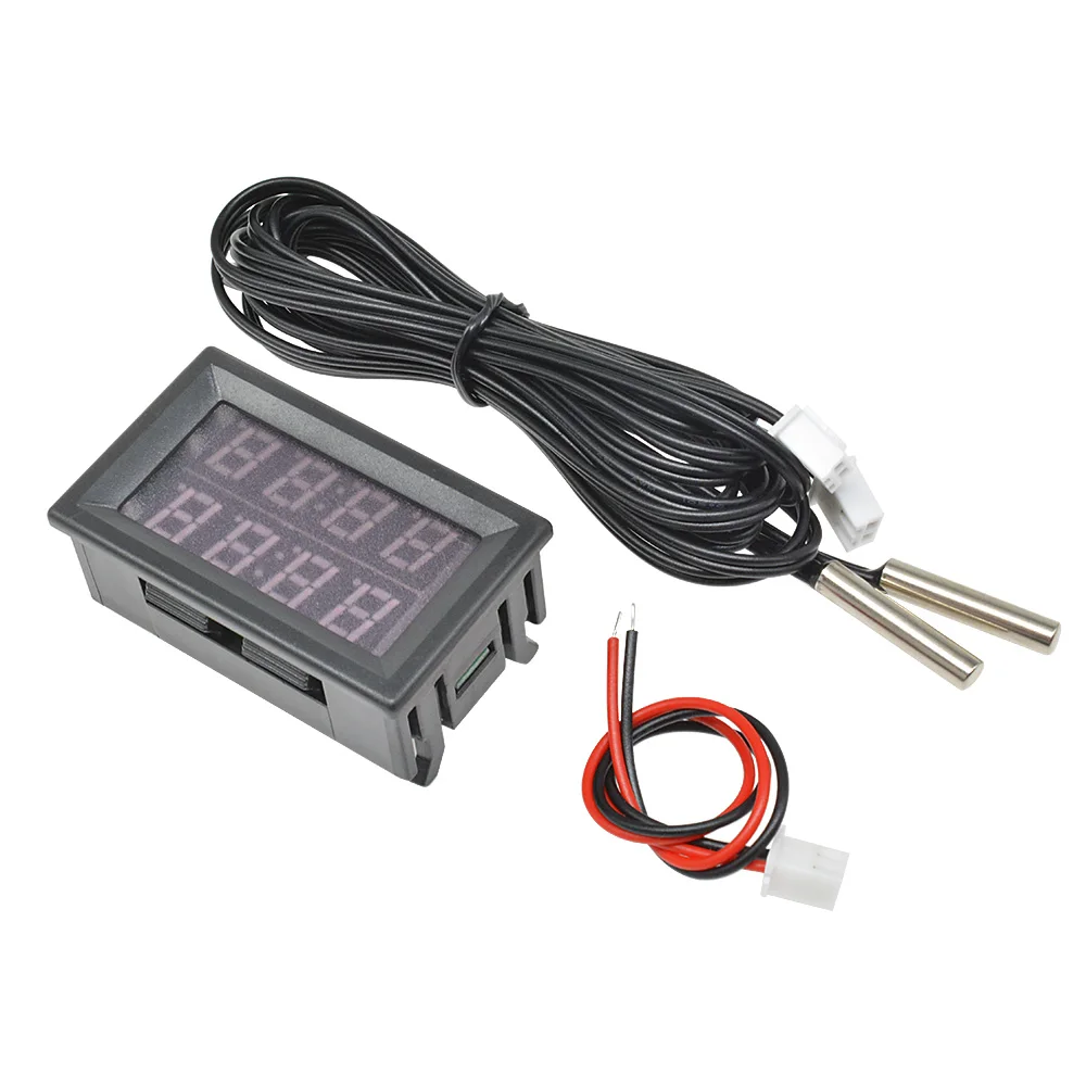 Mini DC 4V-28V LED Dual Display Digital Thermometer