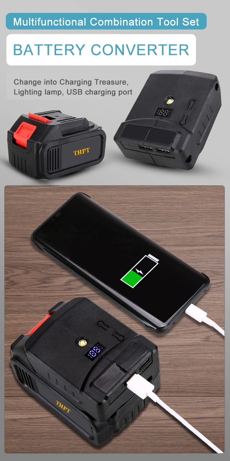 6-14 Pcs 21V Battery Brushless Cordless Multi Tools Kit