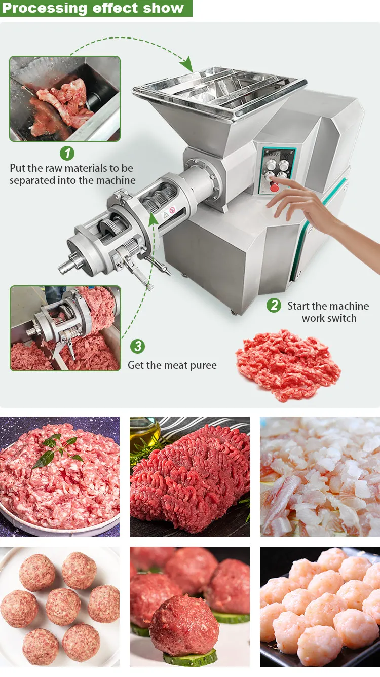 Mechanical Deboned Deboner Beef Chicken Wing Meat And Bone Separator ...