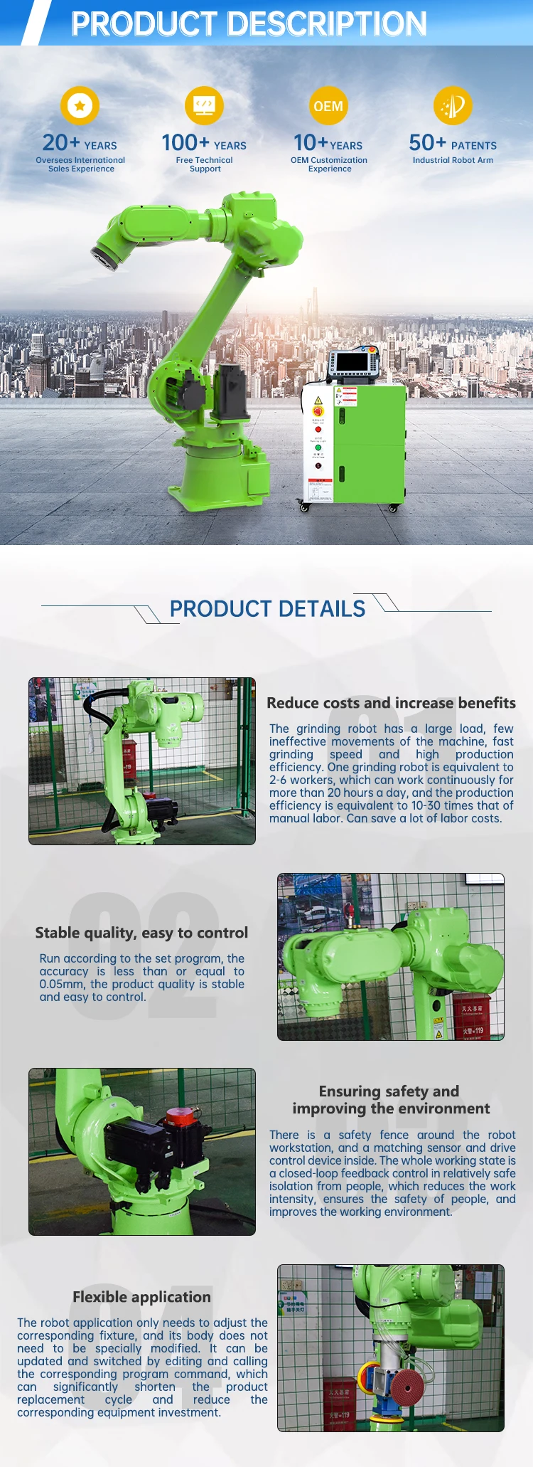 Industrial Manipulator Mini Robot Grinding Robotic Arm Manipulator High ...