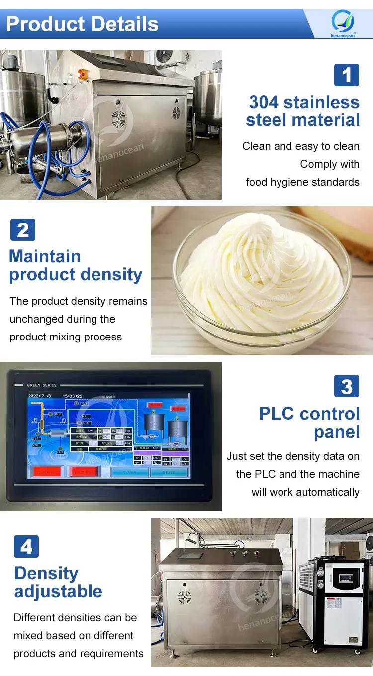 OCEAN Continuous Aeration Marshmallow Whipped Cream Cake Machine Cake ...