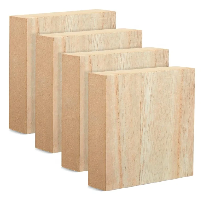 1 Inch Thick Wooden Square Blocks Unfinished Mdf Wood Blocks For Crafts ...