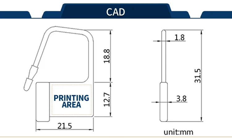 Jcpl004 Tamper Proof Security Seals Disposable Padlock Mini Security ...