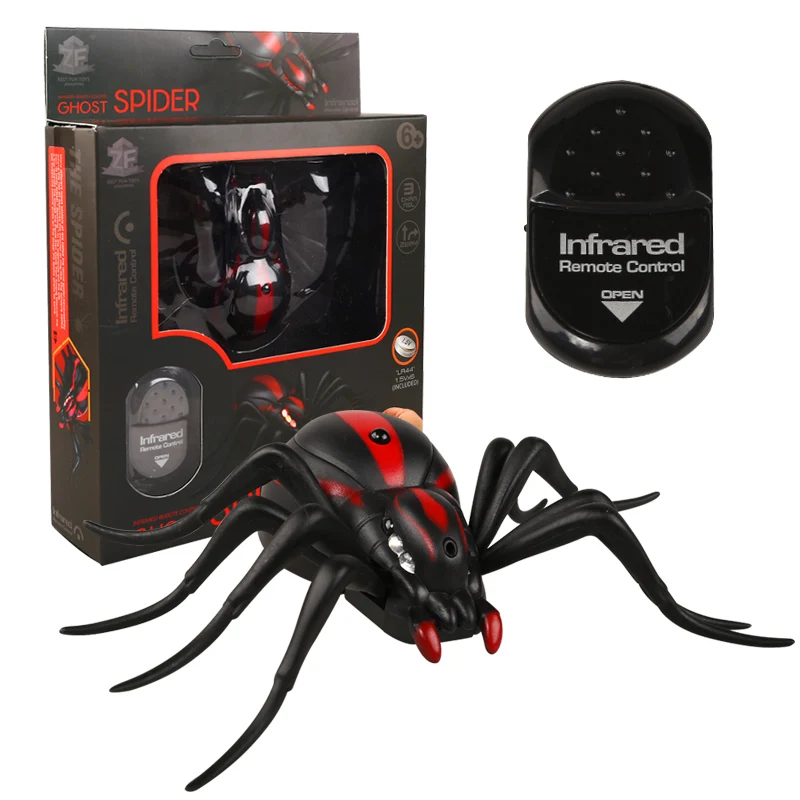 Kids Rc Car Toy High Tech Intelligent Spider Robot Infrared Black Rc ...