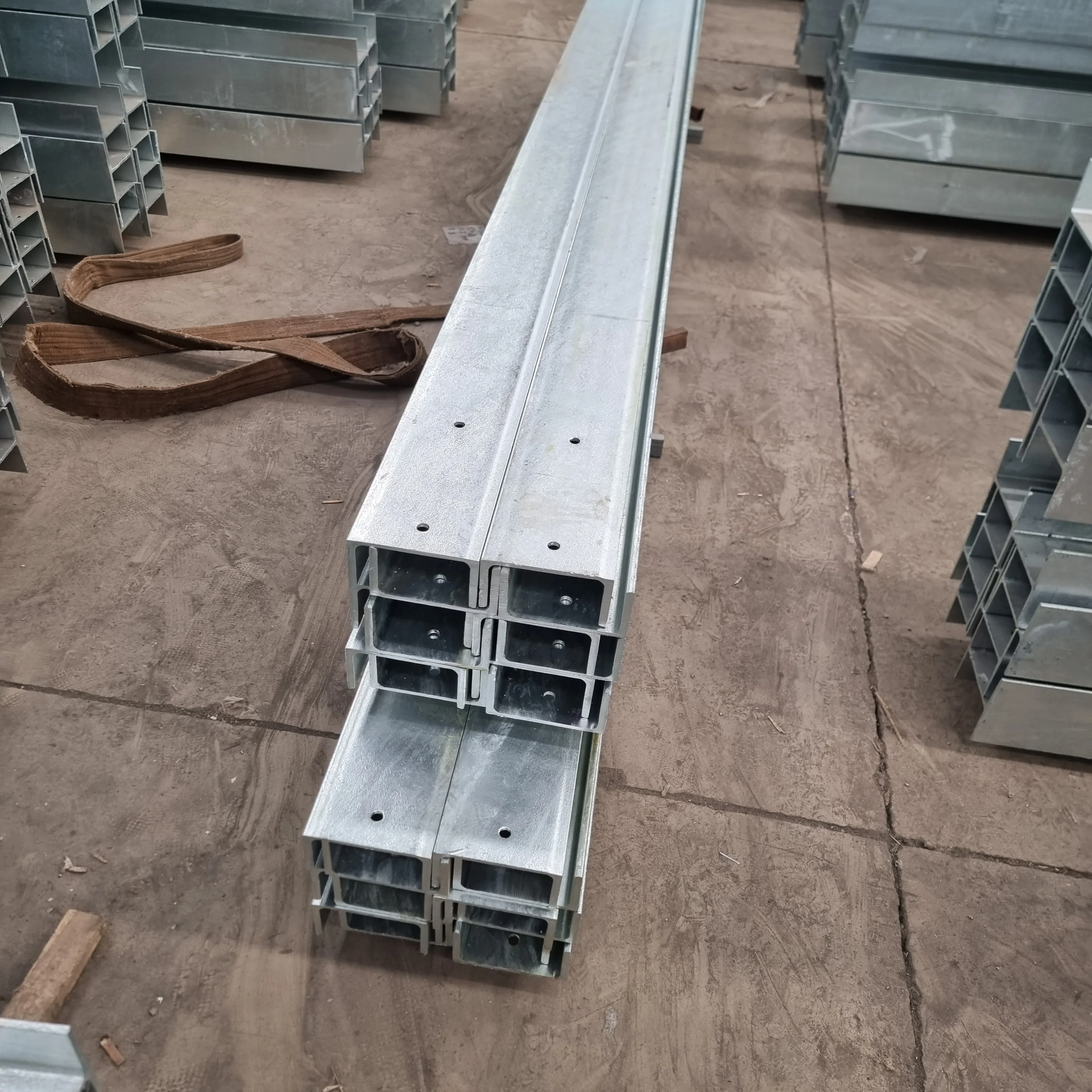 Galvanised Channels Steel Retaining Wall Post for Concrete Timber Sleeper