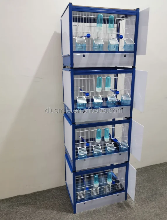 Factory Oem Odm Stack And Lock Double Breeder Cage Aviary Breeding Bird ...
