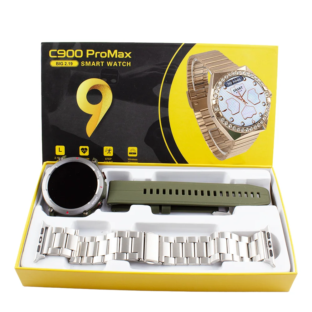 C900 Pro MAX Smart Watch - Heart Rate & Blood Pressure Monitor, Fitness ...