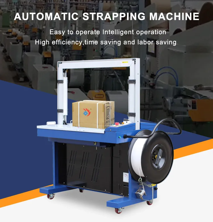 Auto Customized Automatic Coil Electrical pp Strapping Machine Box Banding Strapping Machine ...