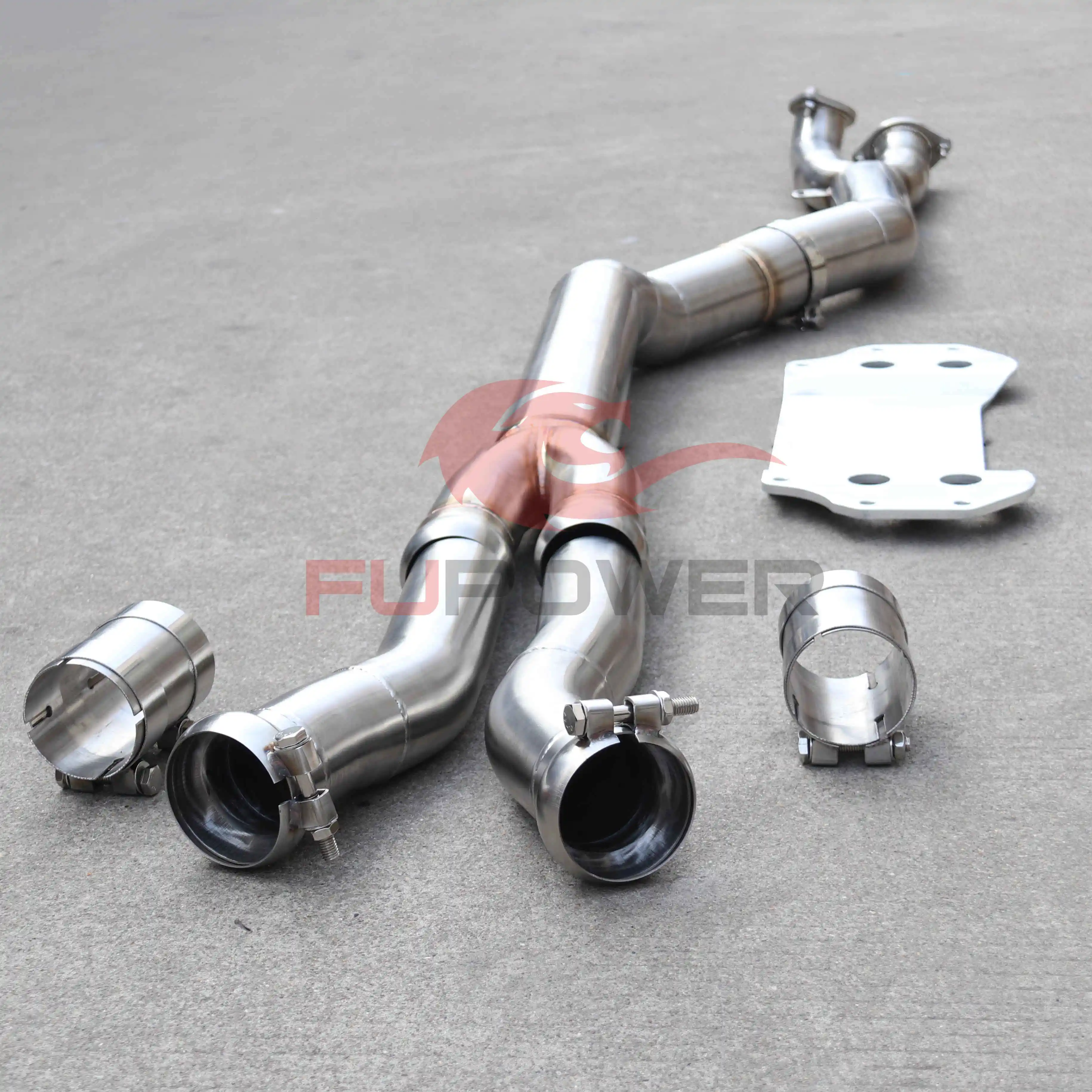 M3 G80 Single Midpipe For Bmw G8x M3 M4 G80 S58 Midpipe With Backplate ...
