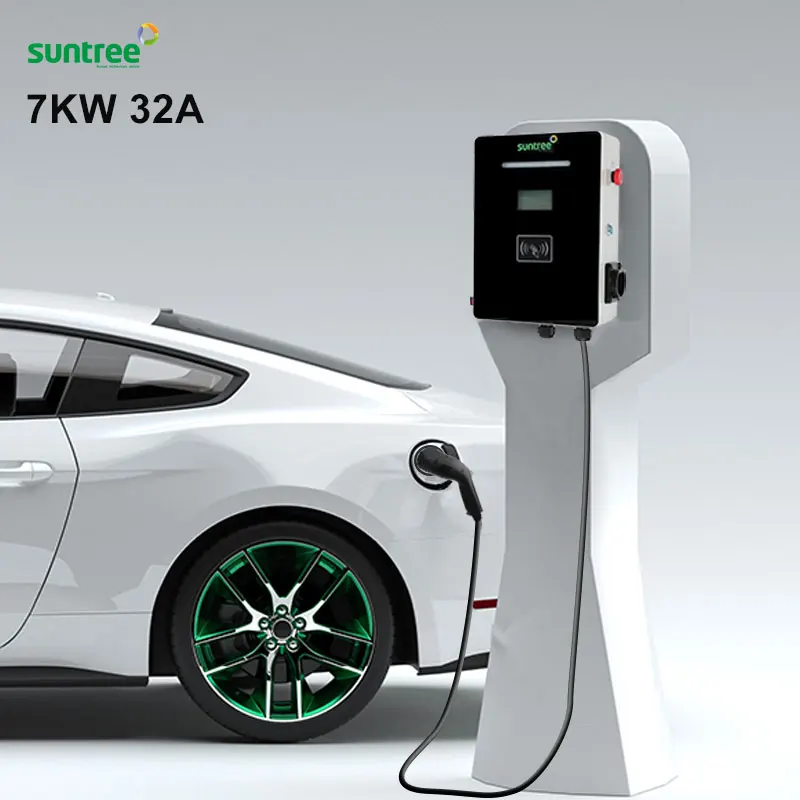 32a Portable Wall-mounted Fast Ev Cars Charging Stations 7kw Single Gun Evse Charger - Buy ...
