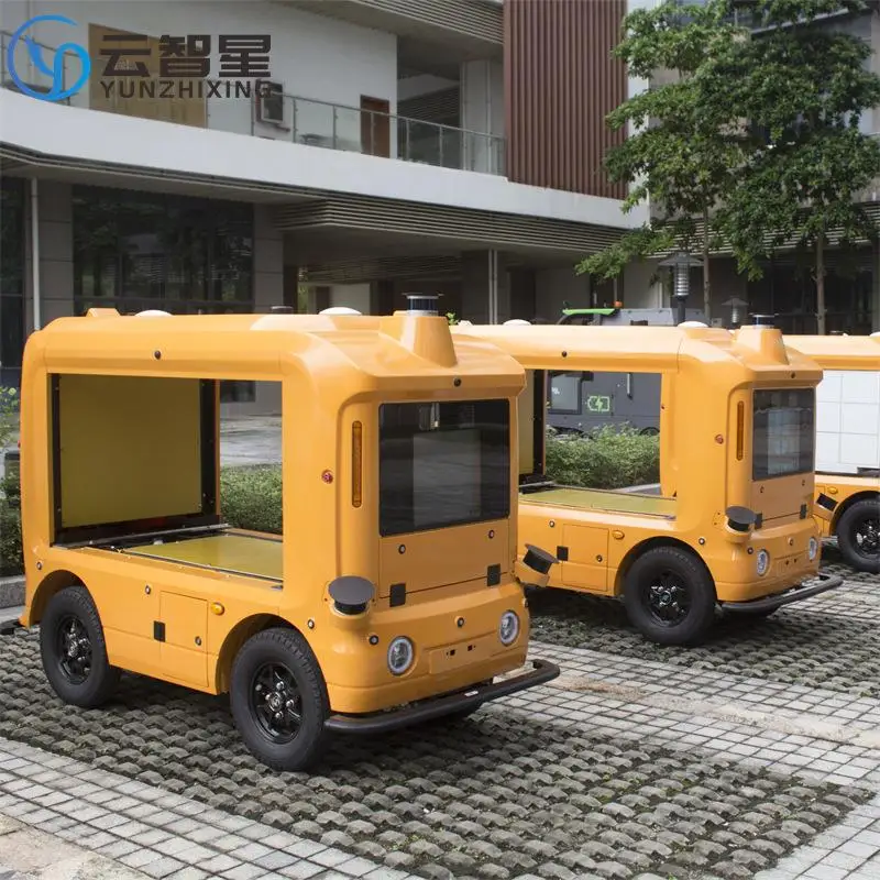 Custom Outdoor Unmanned Delivery Robots for Community Parks