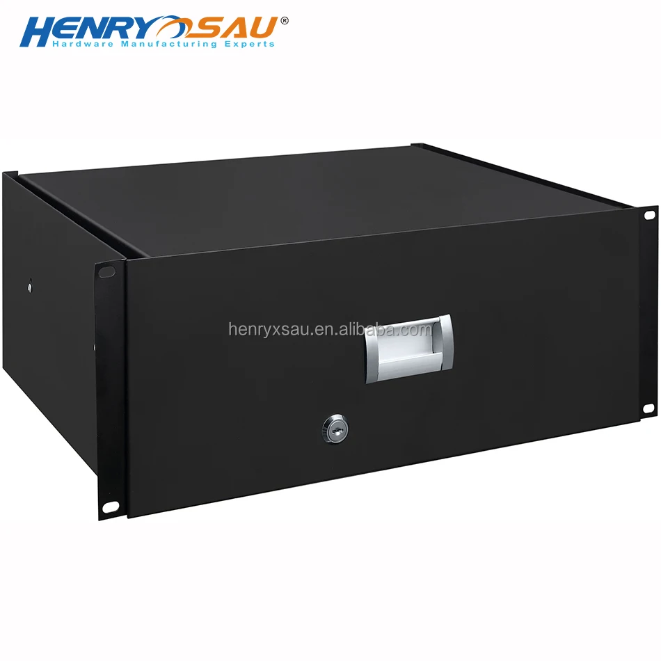 350mm Depth Network Rackmount Cctv Dvr Control Steel Drawer 4u Rack ...