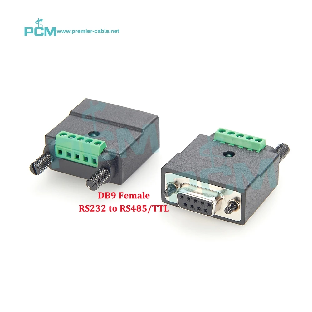 9Pin DB9 Female RS232 to RS485 TTL 5 Pin Serial Communication ...