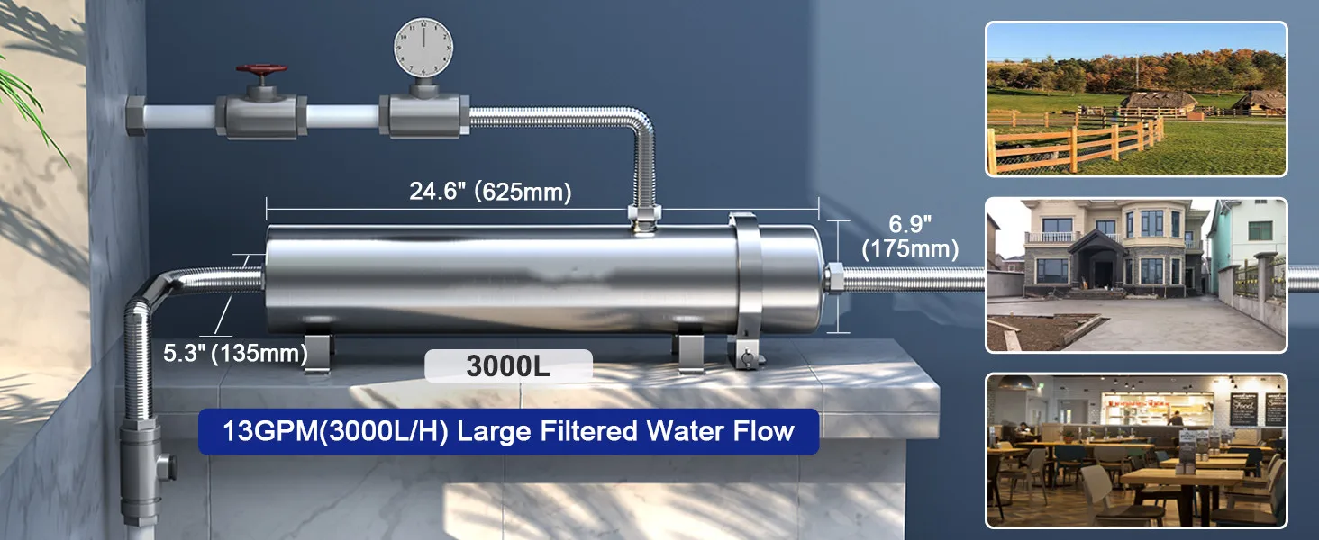 UF 1000 Ultrafiltration Membrane Filter System for Water Purification