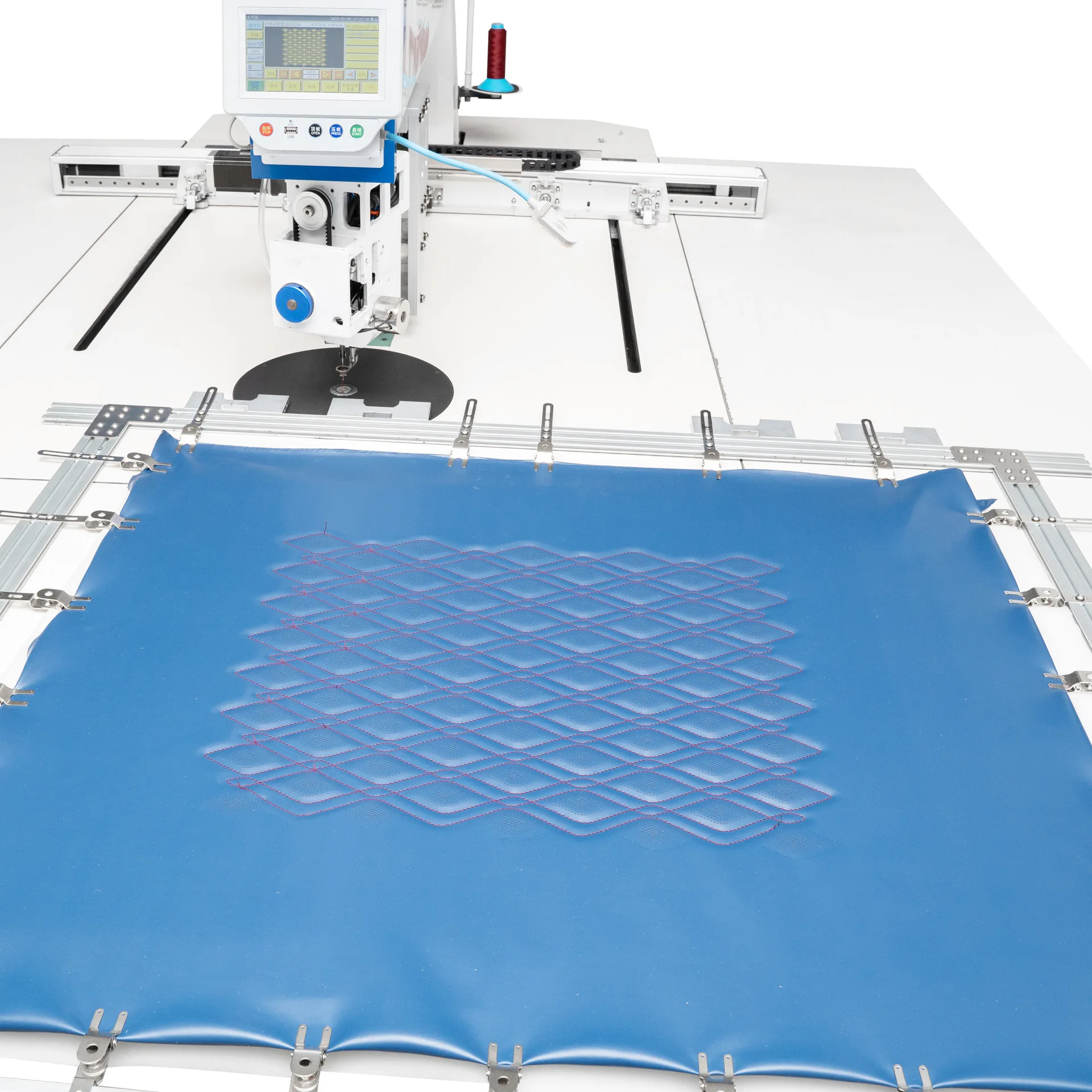 Cnc Leather Sewing Perforation Machine For Leather Car Seat Upholstery ...