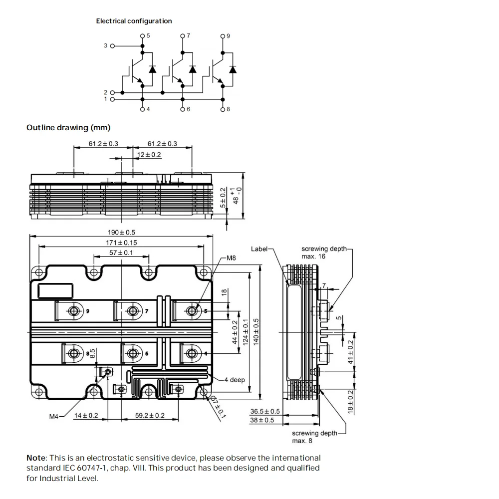 Hitachi Energy ABB High Power Cycling Silicon Wafer 5SNA1500G450350 ...