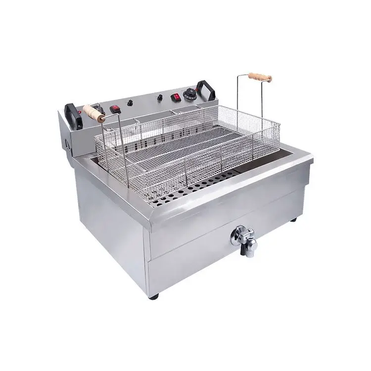 30L commercial electric frying stainless steel Snack machine Electric ...