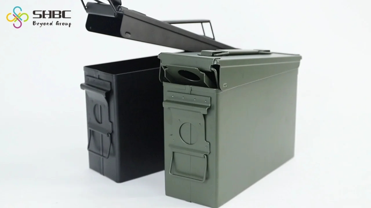 Custom M2a1 50 Cal Storage Safe 9mm Ammo Metal Steel Box Can Container ...