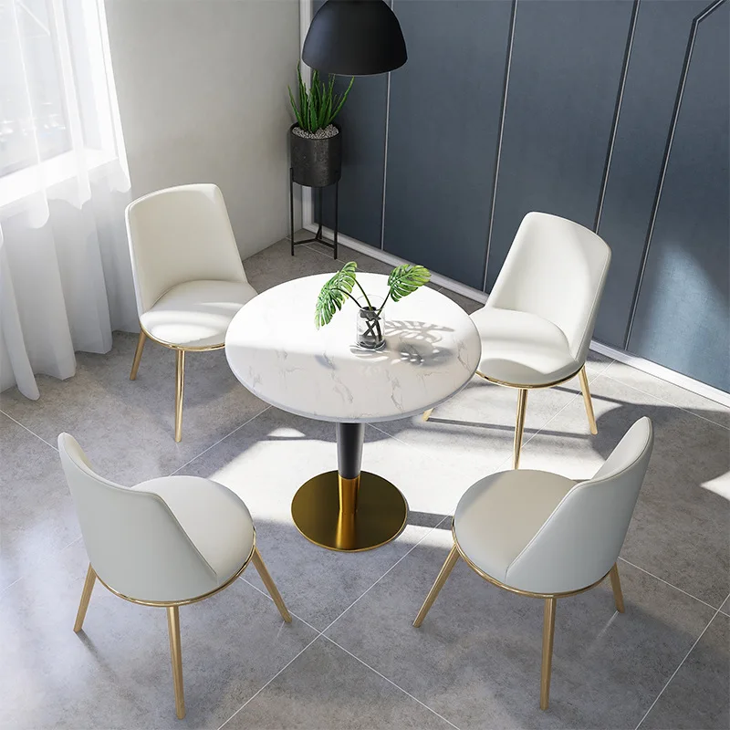 Modern Negotiation Table with 4 Chairs - Perfect for Meetings