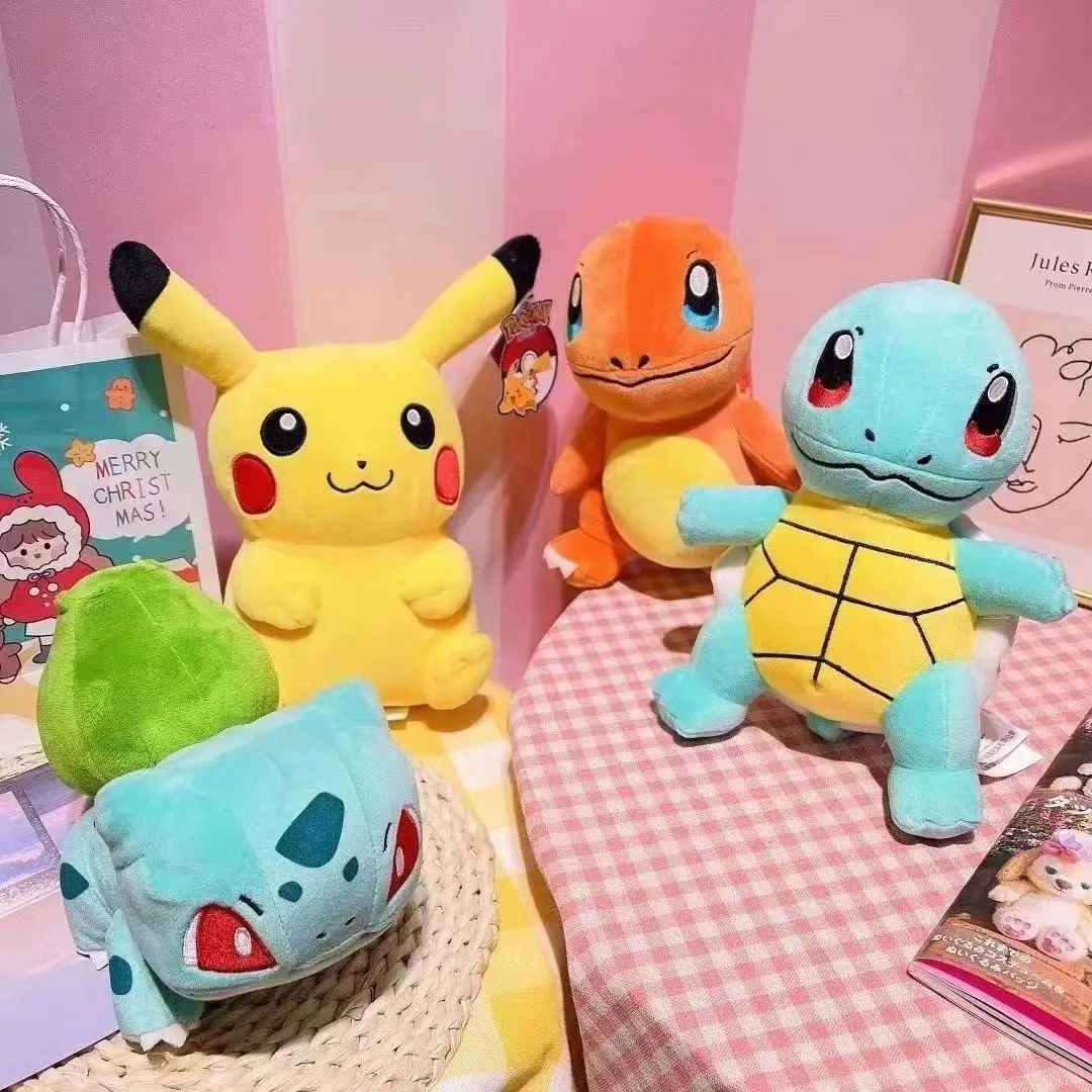 Cpc Ce Cartoon Anime Plush Dolls Pokemoned Pikachu Bulbasaur Squirtle ...
