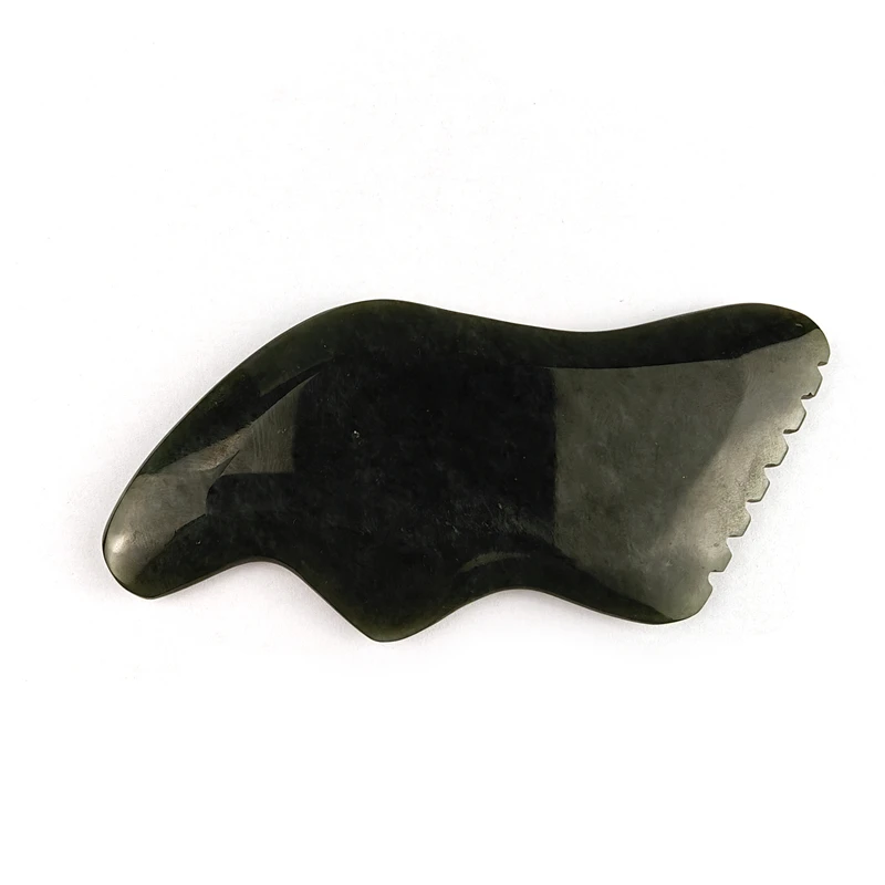 Natural Nephrite Gua Sha Board Facial Gua Sha Massage Tool Custom Logo ...