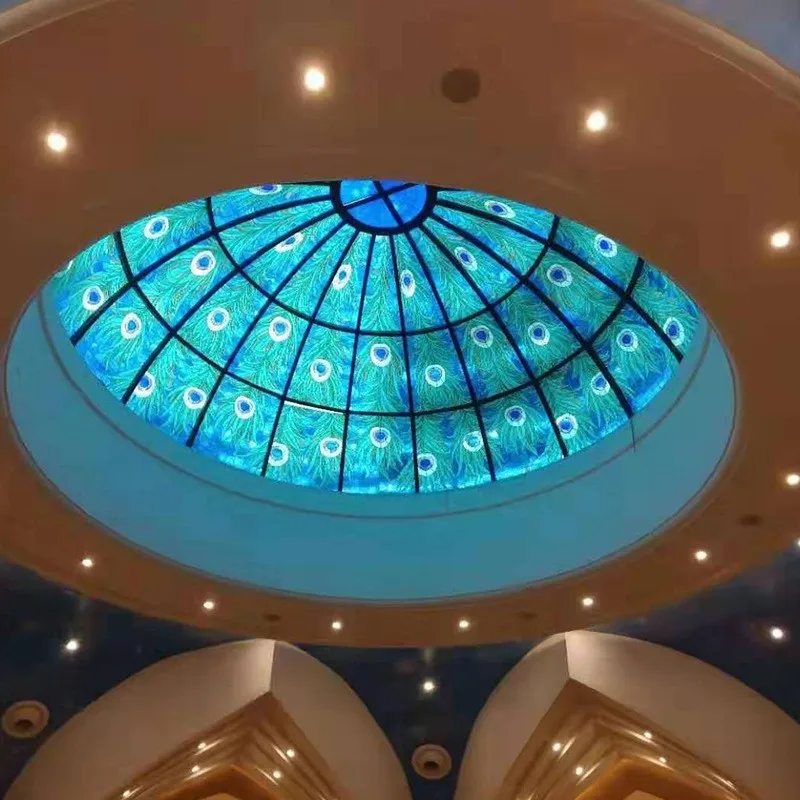 Stained Glass Dome - Illuminated Ceiling Decorative Art