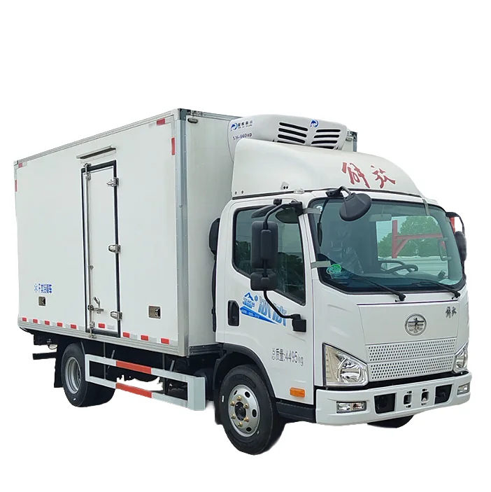 China FAW 4x2 Refrigerator Truck Diesel LHD/RHD Truck with Refrigerated ...