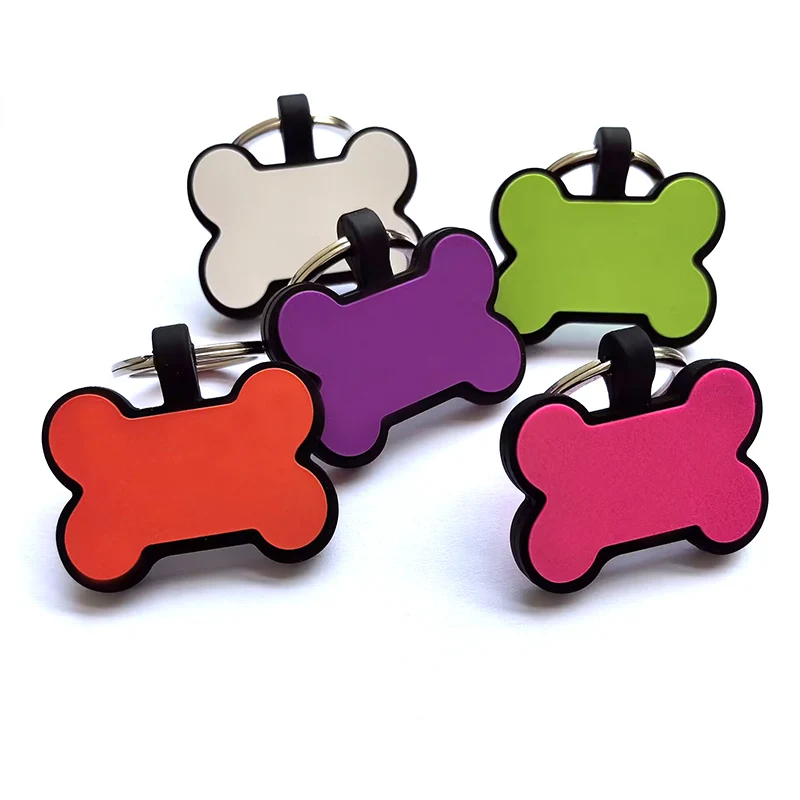 High Quality Personalized Custom Silicone Dog Tags with QR Code Dogs ...