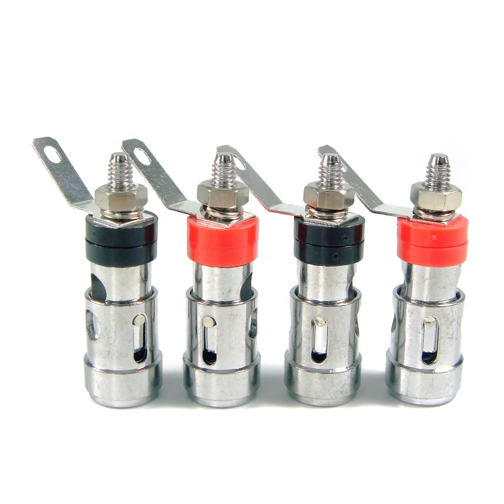 4cm Silver Nickel Plated Speaker Binding Post - Press Subwoofer Basket ...