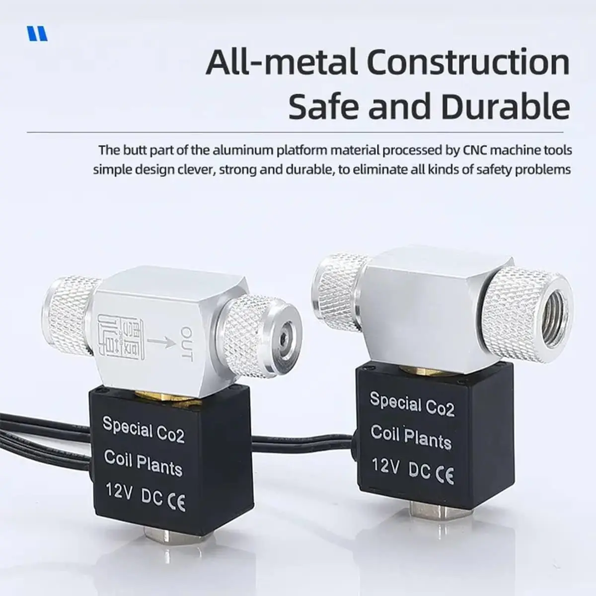 DC CO2 Solenoid Valve - Easy Aquarium CO2 System Regulator