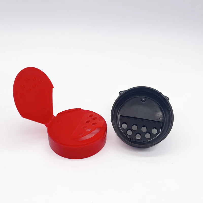 63mm plastic flip top spice cap for PET empty pepper spice jar plastic ...